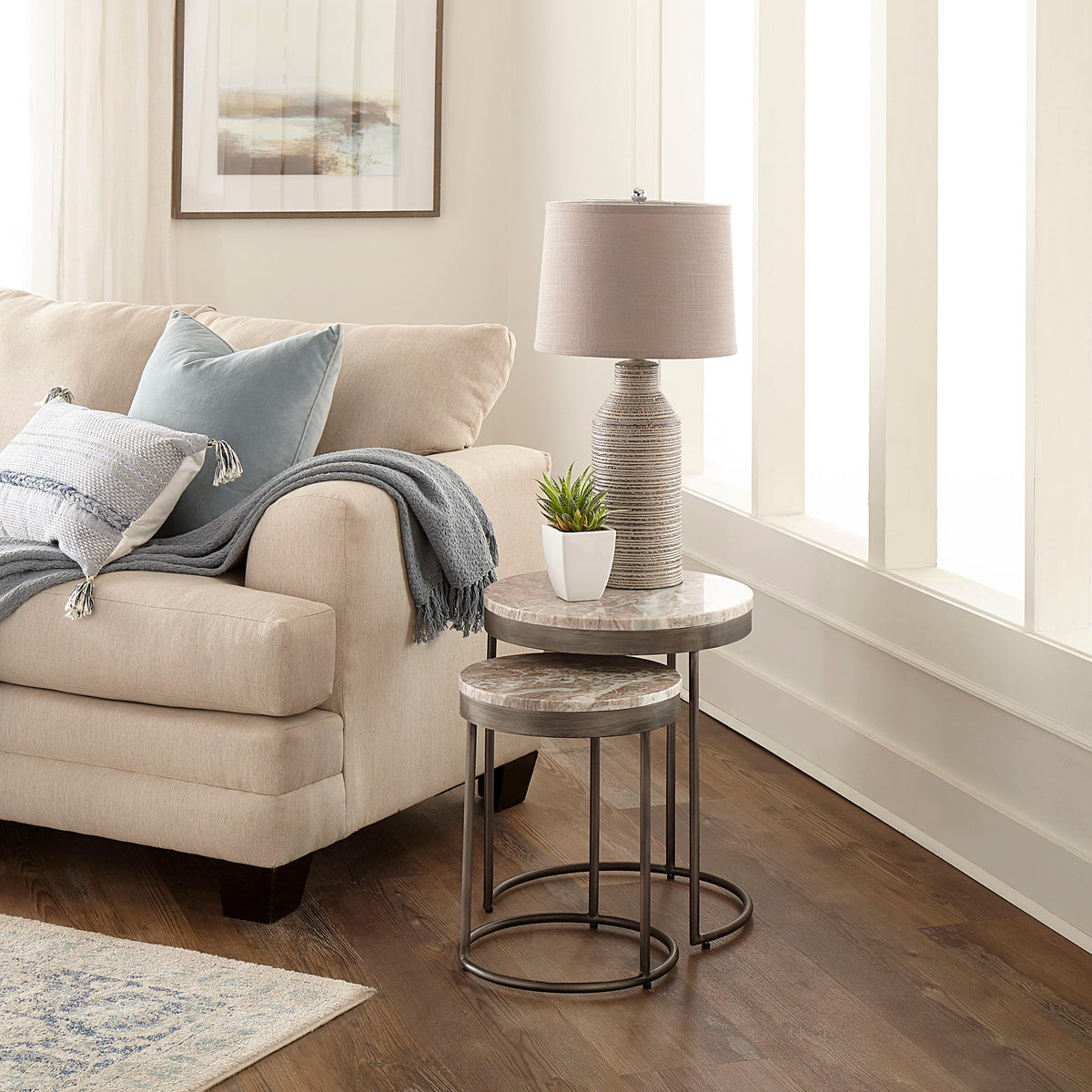 Eclipse - Nesting Tables - Light Brown — Furniture Merchandise Outlet