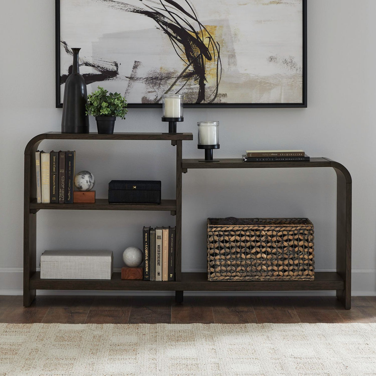 Perspectives - Sofa Table - Brown — Furniture Merchandise Outlet