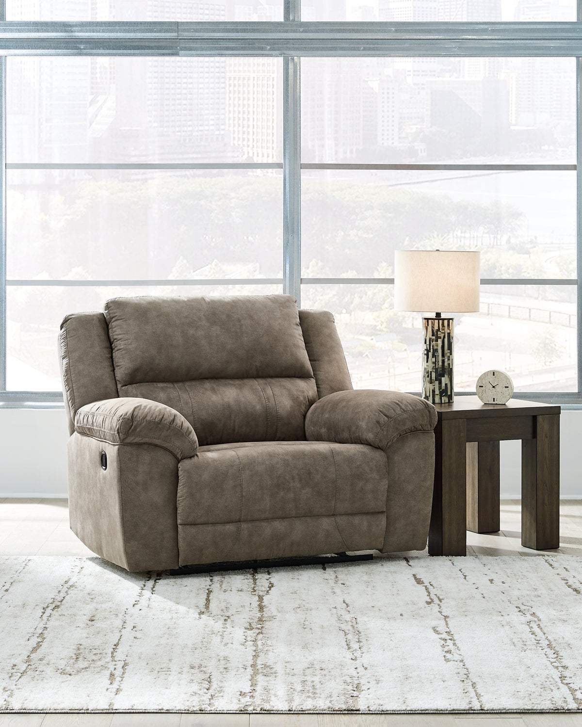 Laresview Zero Wall Wide Seat Recliner — Furniture Merchandise Outlet